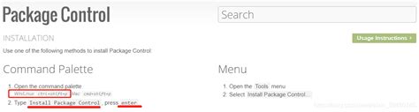 sublime text：安装插件、卸载插件 sublime text 卸载插件 csdn博客