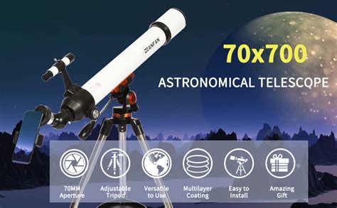 Telescopio Telescopios Para Adultos Astronomía Apertura De 70 Mm 700 Mm Longitud Focal
