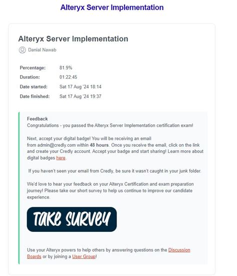 Alteryx Dataanalytics Certification Serverimplementation