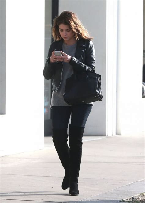 Ashley Benson Street Style Baker Store In Los Angeles January 2014 • Celebmafia