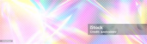 무지개 빛깔의 반짝이는 다이아몬드 프리즘 라이트 플레어 무지개 빛깔의 크리스탈 효과 홀로그램 배경의 반짝임 및 렌즈 굴절 화려함 판타지 또는 우주 테마를 위한 추상적인 벡터