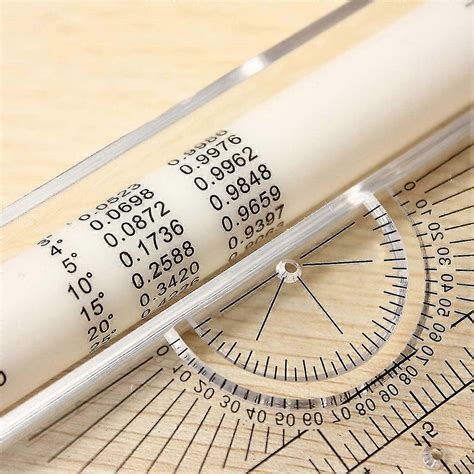 Parallel Drafting Ruler Rolling Ruler With Protractor Plastic Ruler
