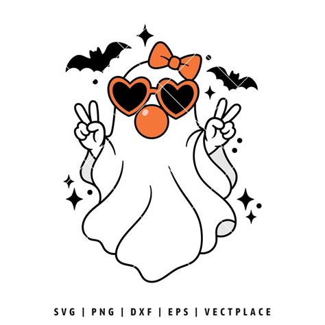 Future Ghost Halloween Svg Png Funny Cute Ghost Design For T Shirt