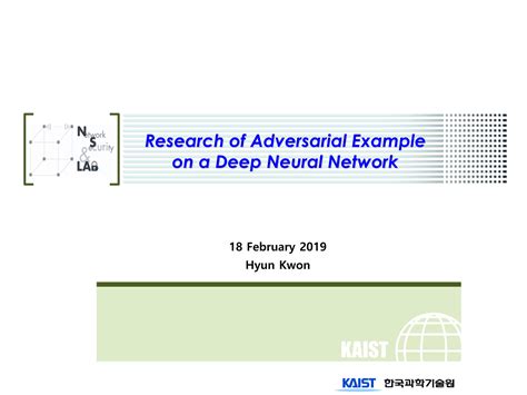 Research Of Adversarial Example On A Deep Neural Network Pdf