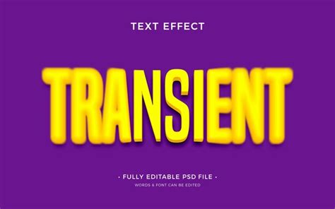 Premium Psd Transient Text Effect