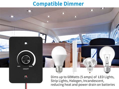 Rgbzone Dc12v Led Dimmer Switch Pwm Rv Led Dimmer Switch Rotary Led