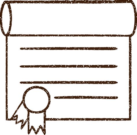 Important Document Charcoal Drawing 45100604 Png