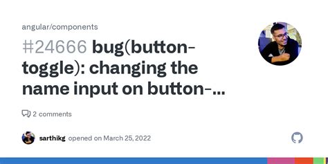 Bug Button Toggle Changing The Name Input On Button Toggle Group With Multiple Causes The Name