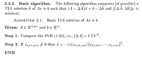 Numpy Total Least Squares In Python Stack Overflow