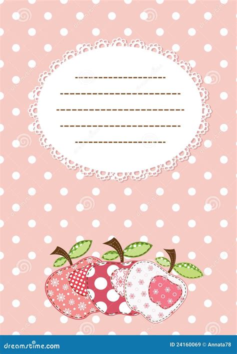 Pink Apple Patchwork Background Stock Vector Illustration Of Pink