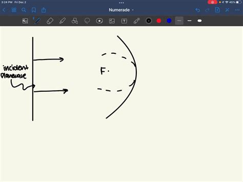 Solved Draw The Shape Of The Wavefront Coming Out Of A Convex Lens When A Plane Wave Is