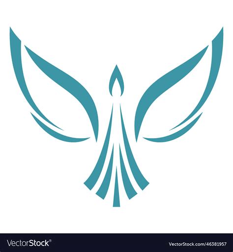 Bird Wing Tail Logo Logotype Royalty Free Vector Image