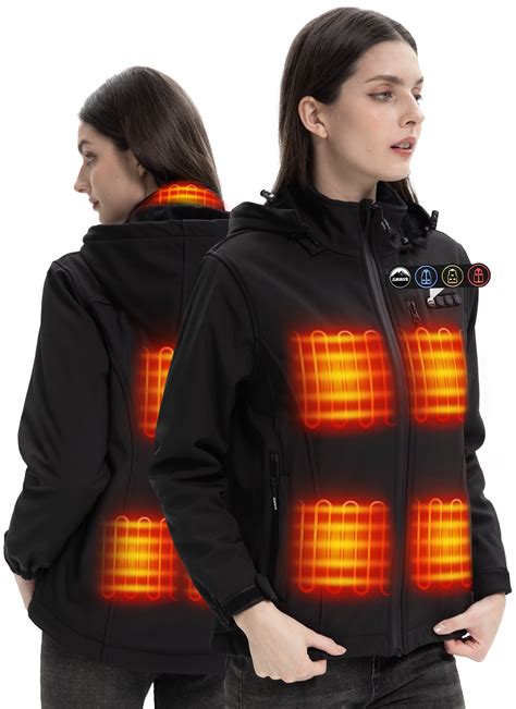 Arris Womens Heated Jacket Electric Windproof 74v Rechargeable