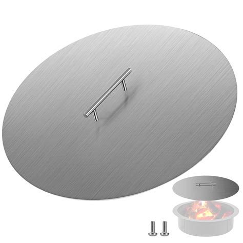 Vevor Fire Pit Lid Round 20 Inch Fire Pit Ring Lid 15 Mm Thick 304