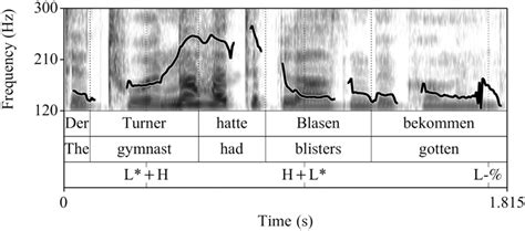 Example Realization Of A Sentence Recorded In The Contrastive Topic
