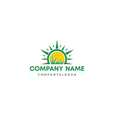 Premium Vector Grass Farmer Logo