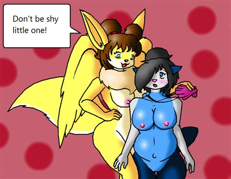 Rule 34 Anthro Breasts Dialogue Duo Eevee Female Fluffy Fluffy Tail Generation 1 Pokemon
