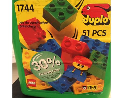 Lego Set 1744 1 Medium Bucket 1995 Duplo Basic Set Rebrickable
