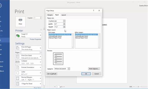 How To Change A Word Document To Print Different Paper Size The Tech Edvocate