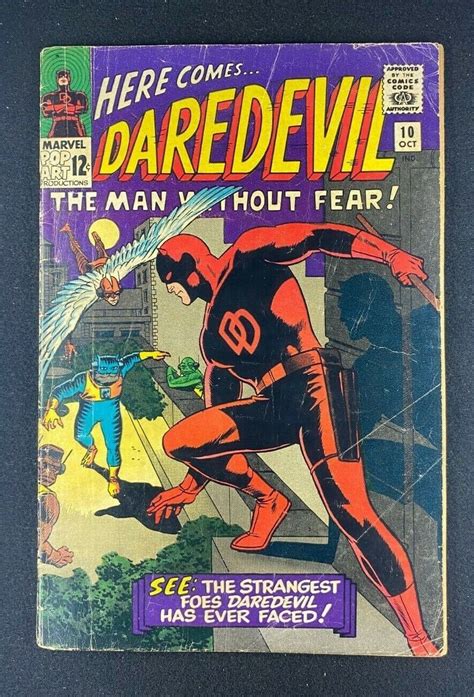 Daredevil 1964 10 Vg 4 0 Wally Wood Art Comic Books Silver Age