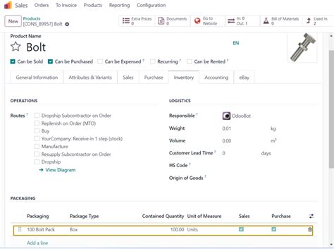 product packaging odoo 17 and packagings in odoo 17 infintor