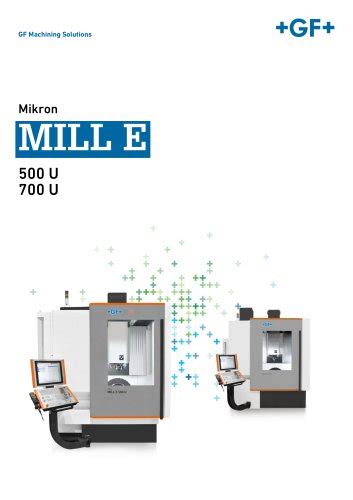 Mikron Mill S 400 S 400 U S 500 S 600 S 600 U S 800d Gf Machining Solutions Pdf