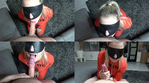 Prison Inmate Sex Slave In Chains Sucking Big White Cock To Get