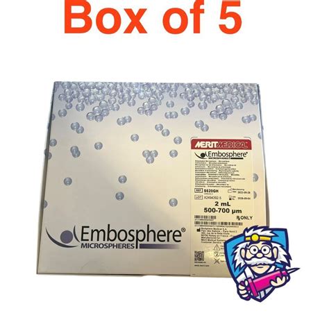 New Merit Medical S620gh Embosphere Microspheres Disposables General