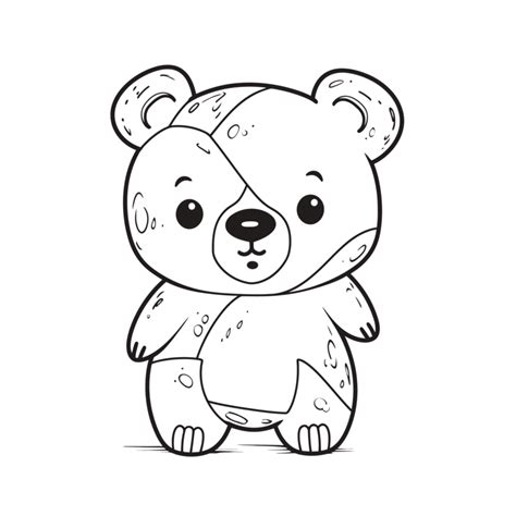 Teddy Bear Face Coloring Pages [2025]