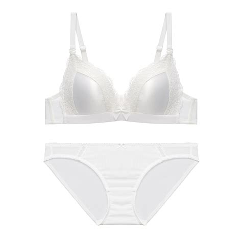 Bodypops Lace Triangle Cup Comfortable Sexy Bra Without Rims Gathered