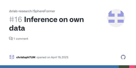 Inference On Own Data · Issue 16 · Dvlab Researchsphereformer · Github