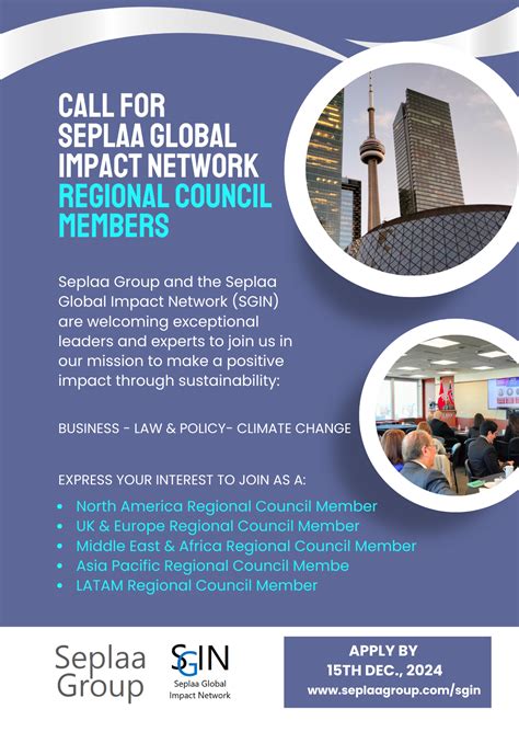Call For Sgin Regional Council Members Seplaa Group Inc Call For Sgin Regional Council Members Seplaa Group Inc