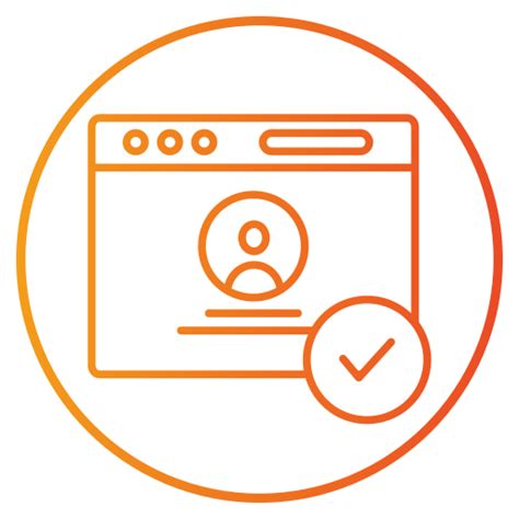Verification Generic Gradient Outline Icon