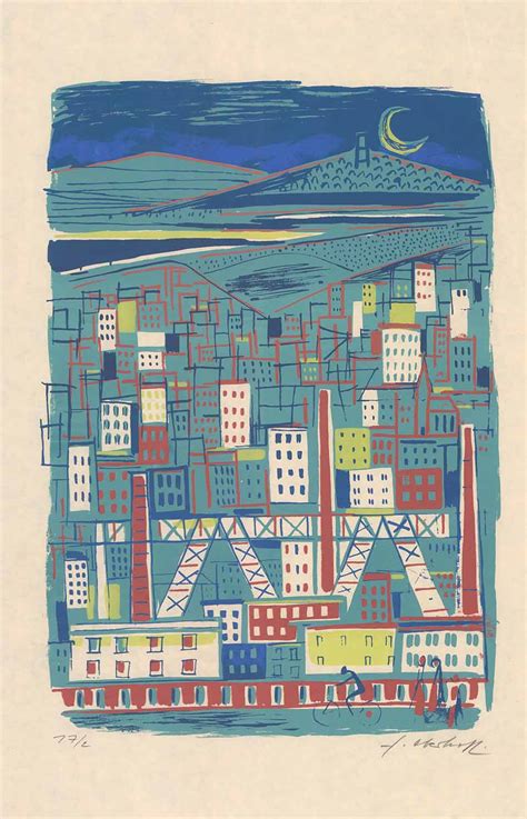 Untitled By Ernst Oberhoff Bishoff 17 X 24 Inches Lithograph Numb Artistica Fine Art