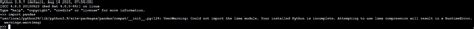 python 解决could not import the lzma module your installed python is