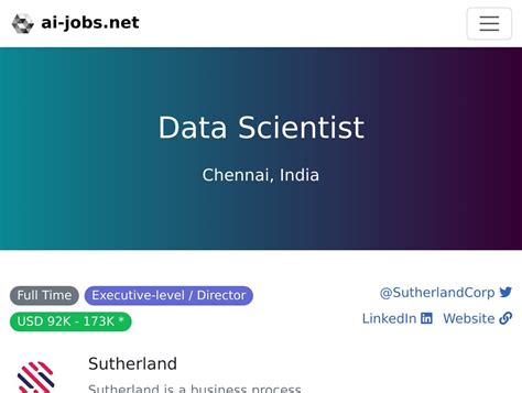 Hiring Data Scientist In Chennai India Raimljobs