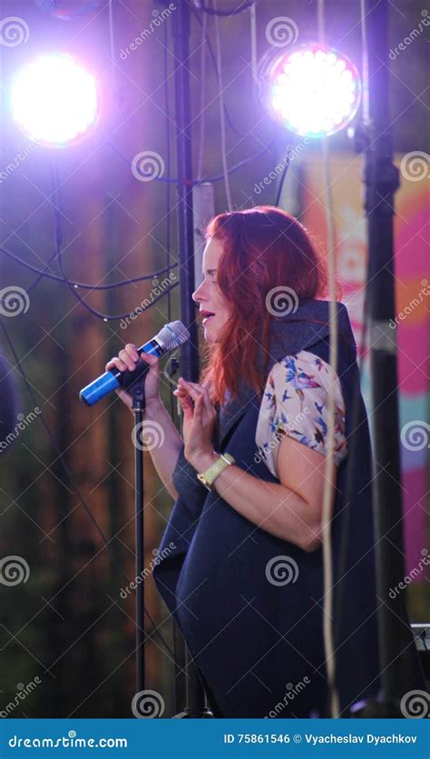 The Performance Of The Popular Singer Anna Malysheva And Pop Band Mint