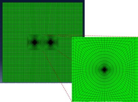 Mesh Used For Abaqus Simulations Near The Crack Tip The Mesh Is Refined Download Scientific