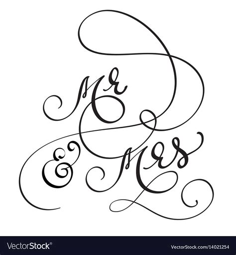 Hand Lettering Mr And Mrs Calligraphy Lovealways Marissa