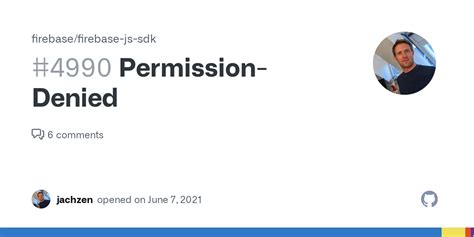 Permission Denied · Issue 4990 · Firebasefirebase Js Sdk · Github