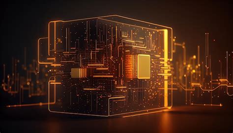 Premium Ai Image An Image Of A Computer Chip With The Wordselectronicon It Yellow Digital