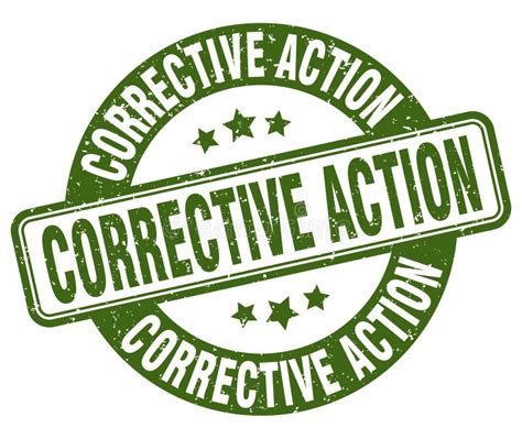 Corrective Action Stamp Corrective Action Label Round Grunge Sign Corrective Action Stamp Corrective Action Label Round Grunge Sign