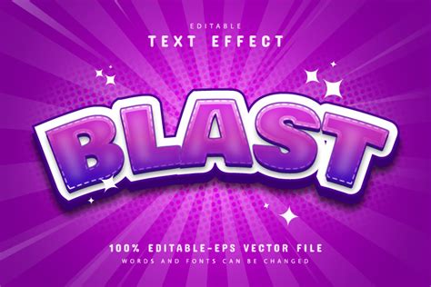 Blast Text Effect Graphic By Aglonemadesign · Creative Fabrica