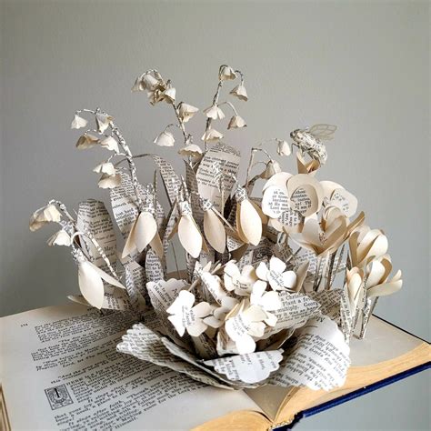 Spring In The Valley Book Sculpture Book Art Sculptures Old Book