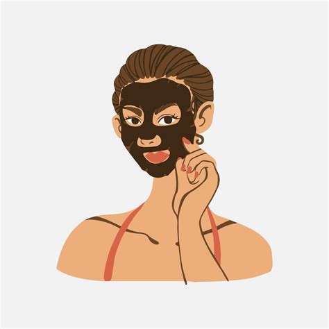 Facial Mask Vector Design Beautiful Woman 16527887 Vector Art At Vecteezy