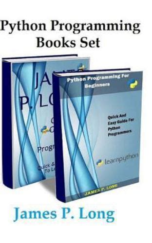 Python Programming Books Set Python Programming For Beginners