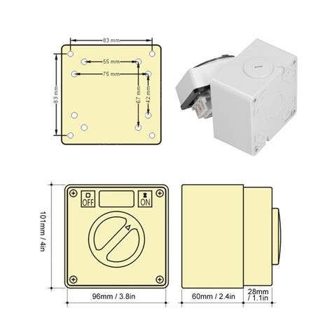 Superparis Switch 500v Outdoor Power Isolator On Off Rotary Control