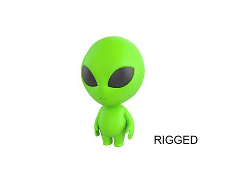 Character171 Rigged Alien 3d Model Rigged Cgtrader