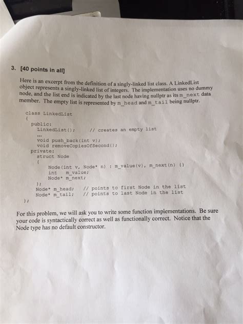 Solved Points In All Here Is An Excerpt From The Chegg