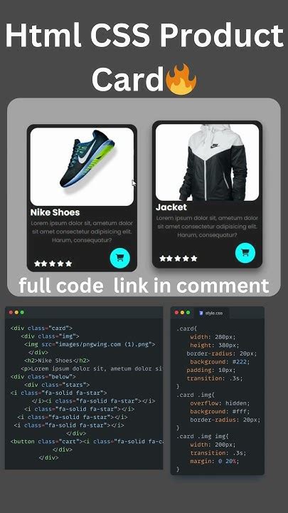 Html Css Product Card Design🔥 Coding Htmlcss Youtube